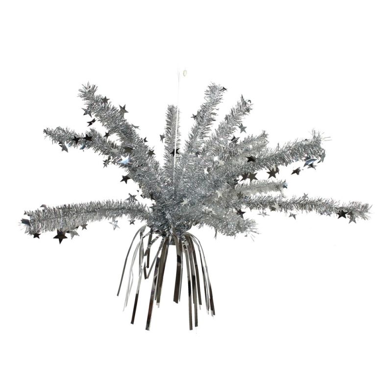 Hanging decorative tree, pvc, silver, H66 cm | Megatek