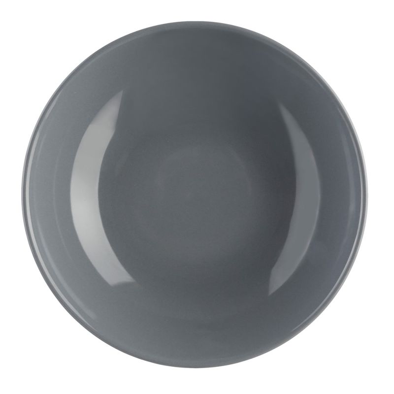 Soup plate, Colorama, ceramic, grey, Ø20 cm | Megatek