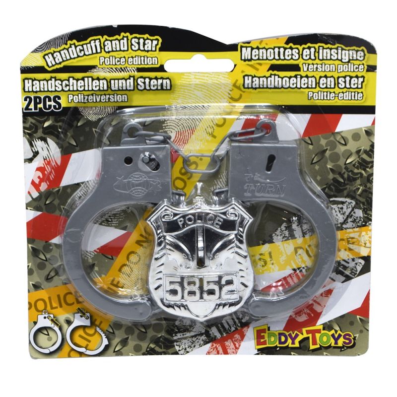 Set of policeman accessories for children, plastic, 10x9.5x6