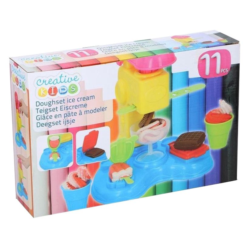 Ice-cream making set with plasticine and shapes, Creative Ki