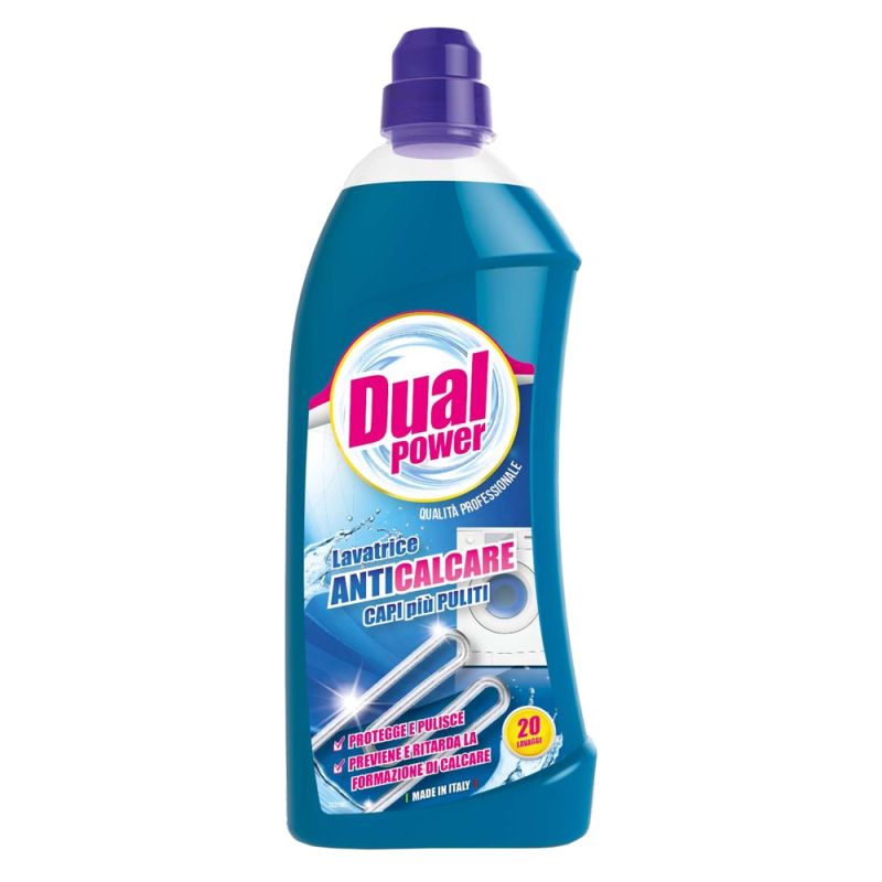 Anti-calc detergent for washing machines, Dual Power, plasti