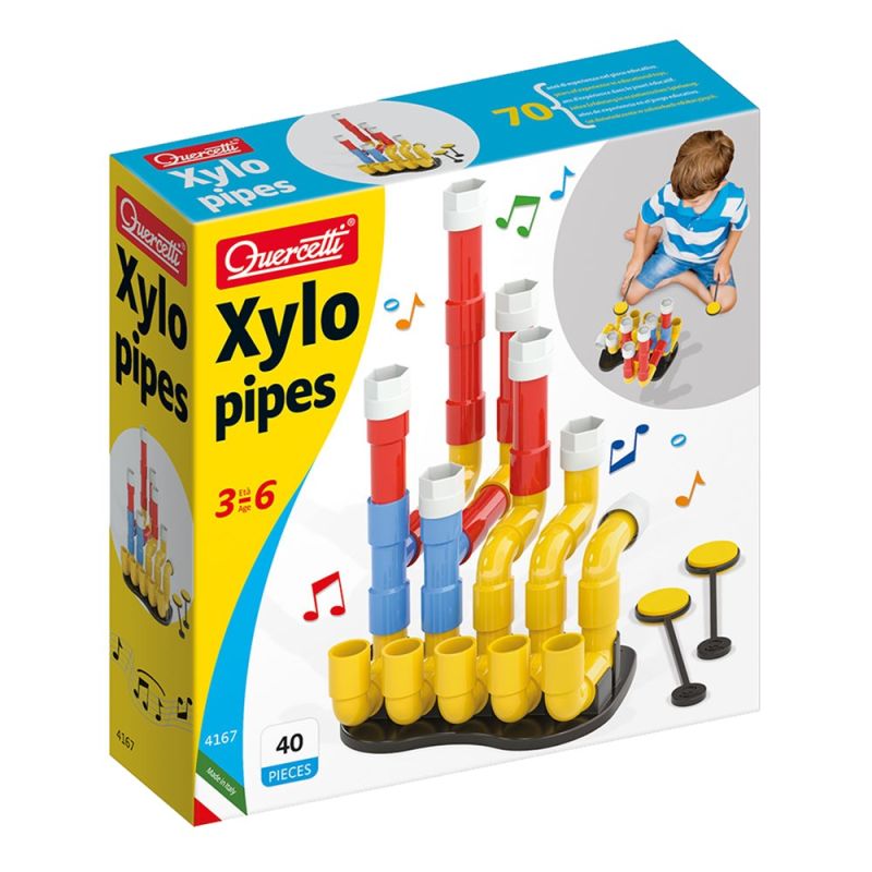 Children's toy, Quercetti, Xylo Pipes, 40 pieces | Megatek