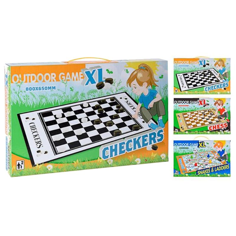 4 in 1 board game for children, plastic, 37x24x5 cm, assorte