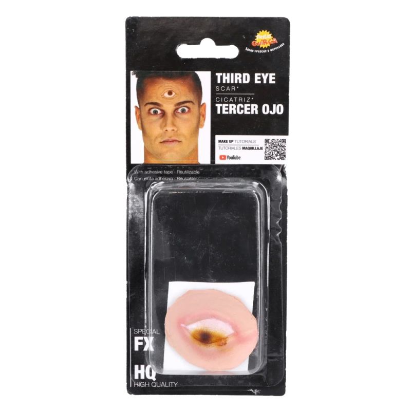 Halloween makeup accessory, Third Eye Cyclops Zombie, PVC, 3