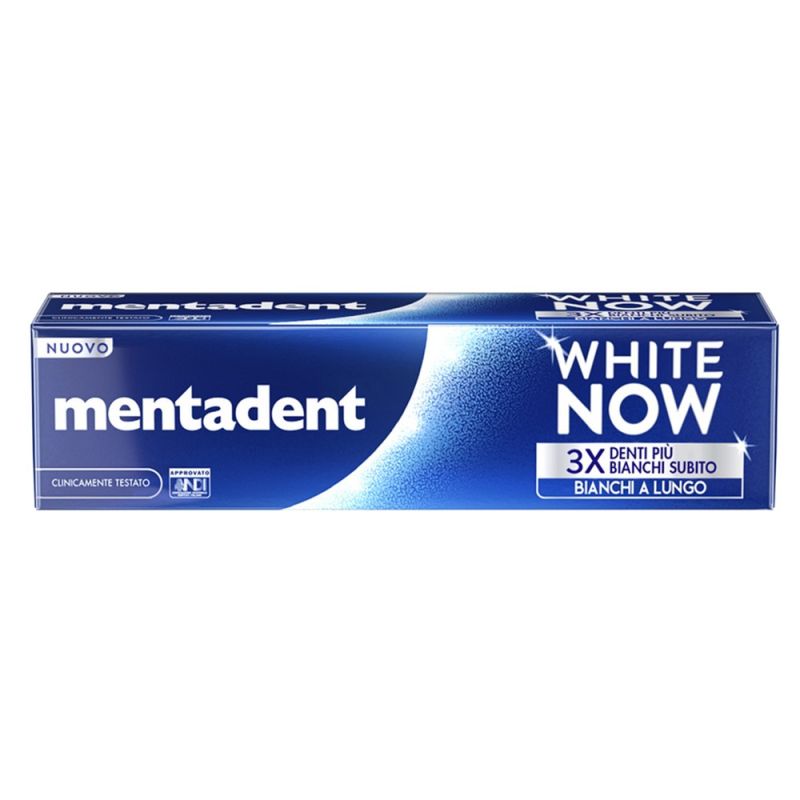 Toothpaste, Mentadent, White now, blue, 75 ml, 1 piece | Meg