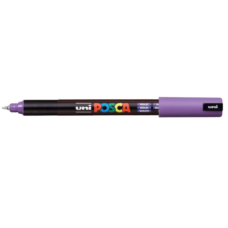 Water-based marker, UNI POSCA, PC-1MR, 0.7mm, Violet, 1 piec
