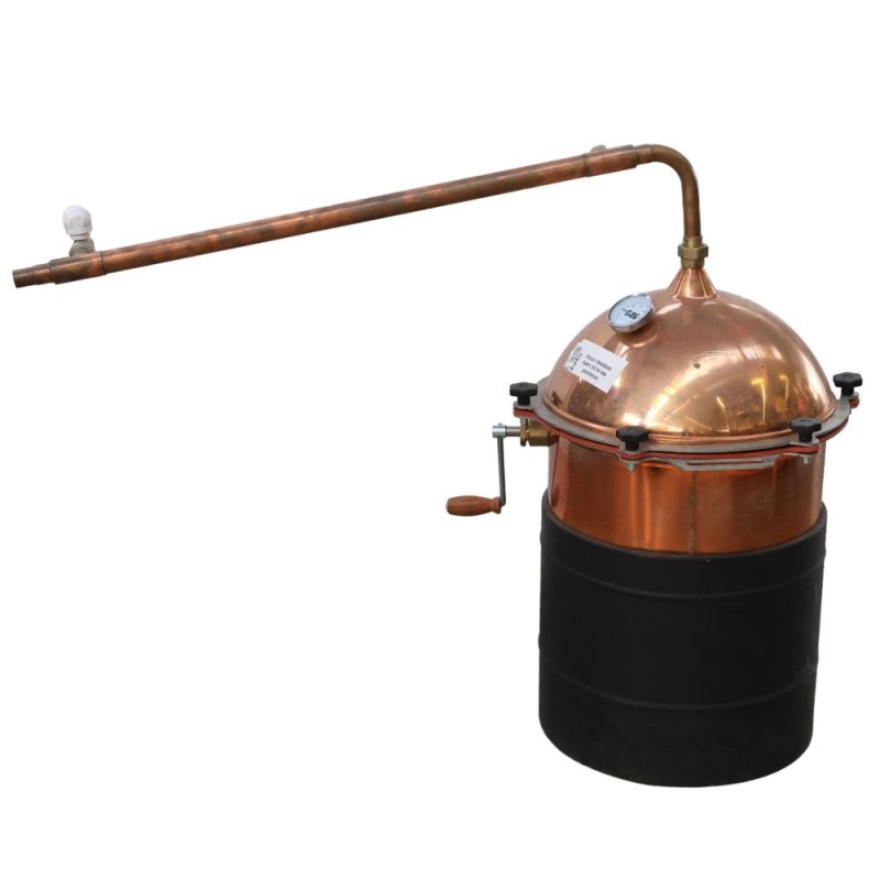Distillation kettle, copper, Hobby, 35 lt, zingato cooler, 1