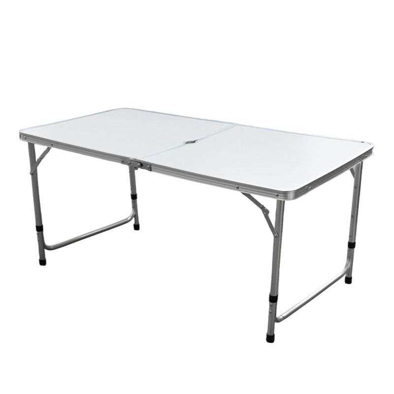 Camping table, 60x120 cm, white, 1 piece | Megatek