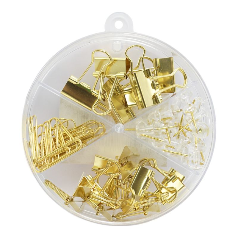 Action clips, gold, mixed, 1 pack | Megatek