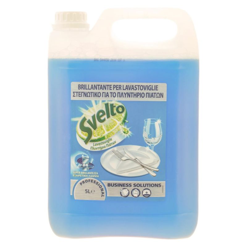 Glass brightening detergent, Svelto, 5 lt, for dishwasher, 1