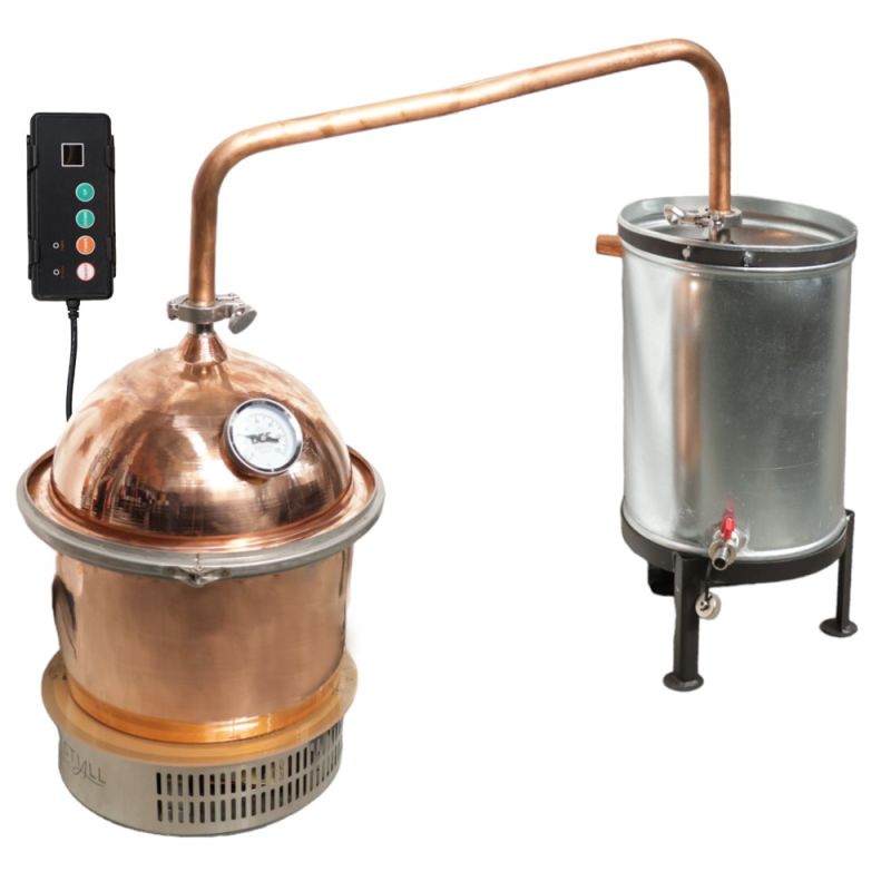 Kazan distilimi bakri, Hobby, 10 lt, ftohes zingato, ngrohje