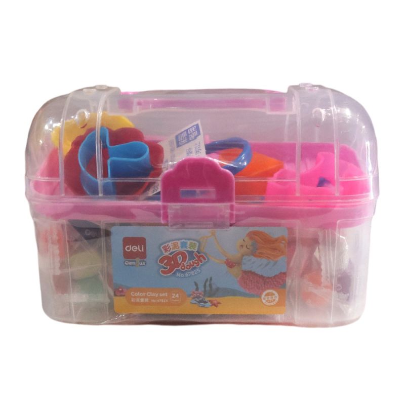 Plasticine, Deli, Dough, 24 colors, 1 pack | Megatek