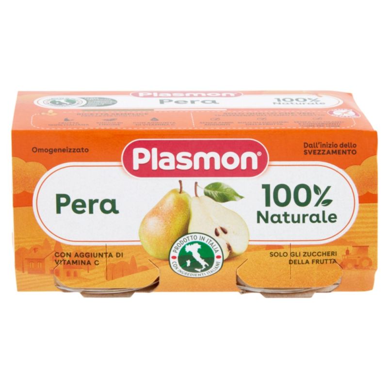 Puree for children, Plasmon, pear, 2x80 gr, 1 package | Mega