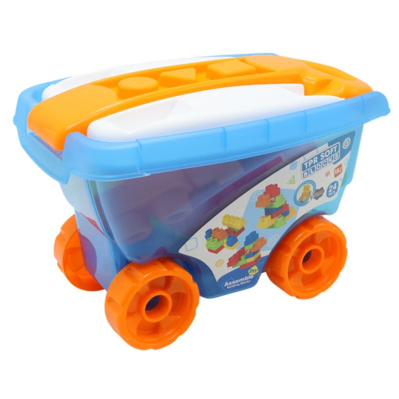 Baby shaper, silicone, blue/orange, 24 pieces, 1 piece | Meg