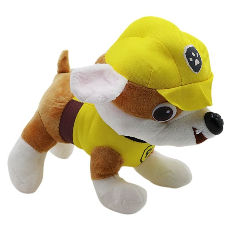 Teddy bear, Paw Patrol, Rubble, yellow/white, 23 cm, 1 piece