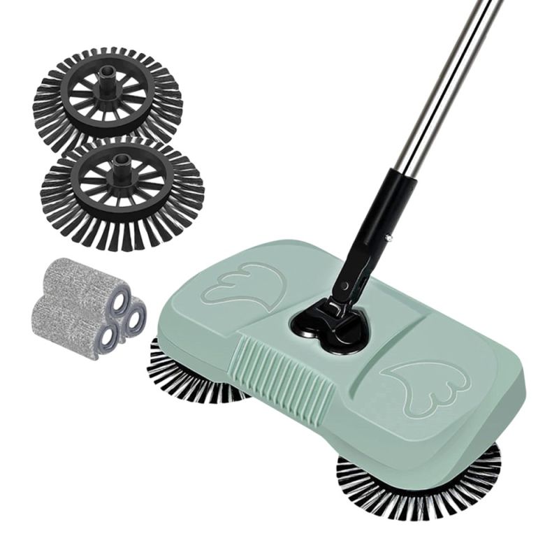 Floor cleaning accessory, plastic with brushes, 30x15x97 cm,