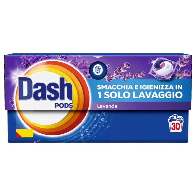 Laundry detergent capsule, Dash, Lavender, 30 capsules, 1 pa