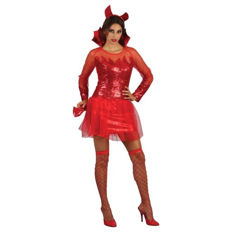 Halloween Costumes for female, Devil , S, red | Megatek
