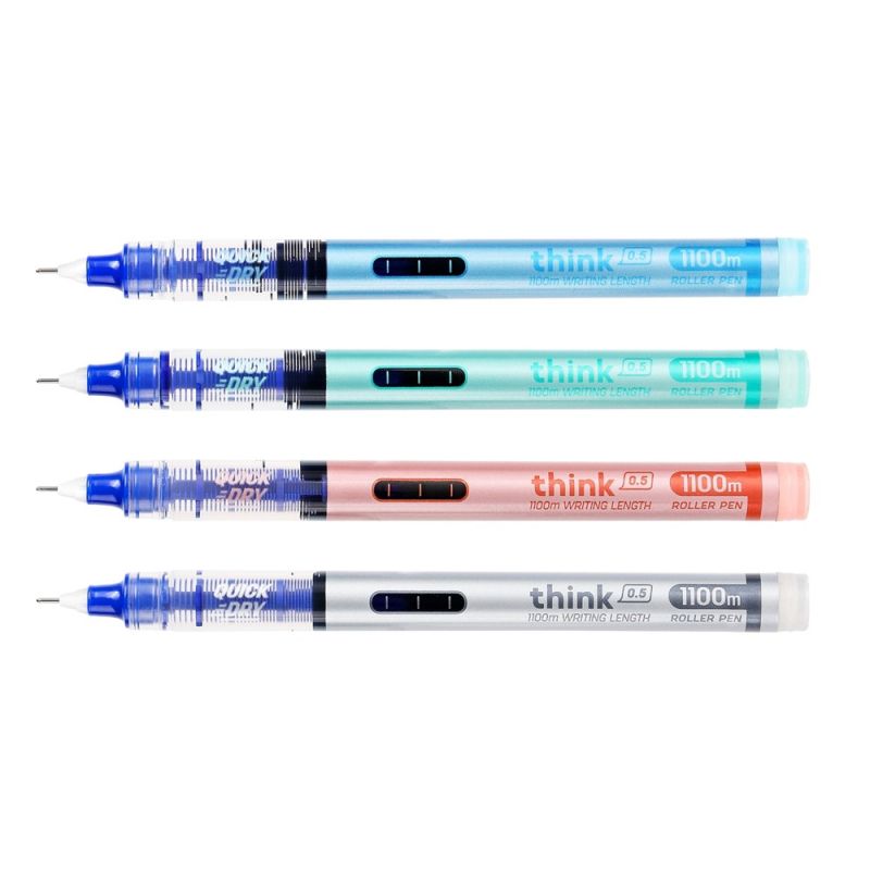 Fine tip roller pen, Think, Deli, plastic, 13.5x1.2x1.6 cm,