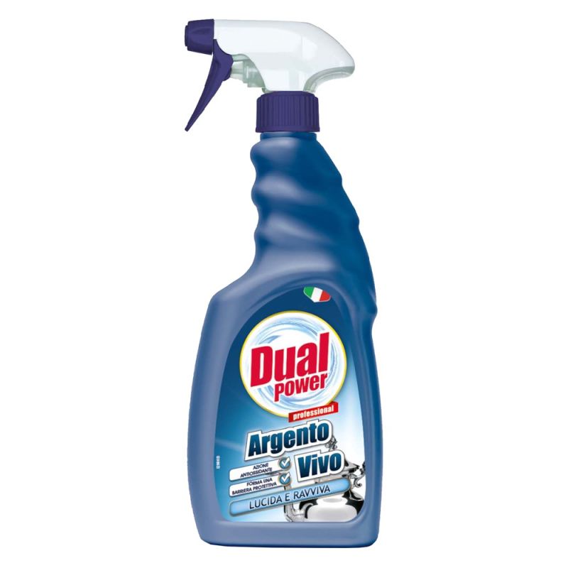 Lubricating spray detergent for silverware, Dual Power, plas