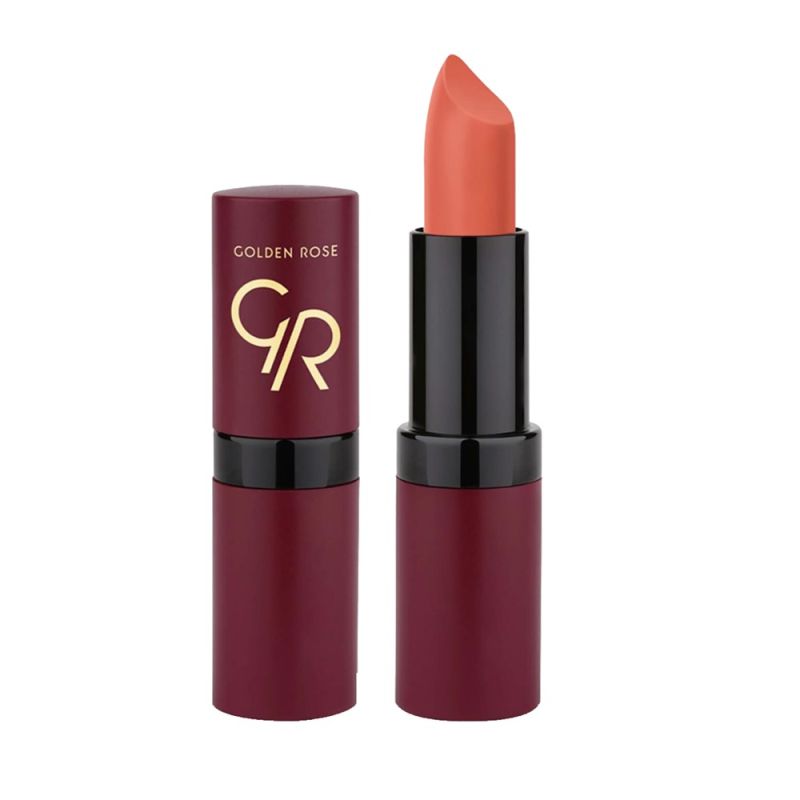 Lipstick, 21 Crusta Orange, Velvet Matte, Golden Rose, plast