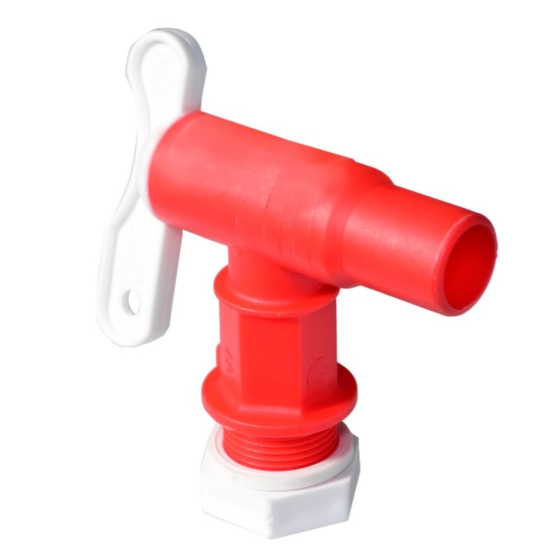 Plastic faucet 3/4 M with nut for viscous liquids | Megatek