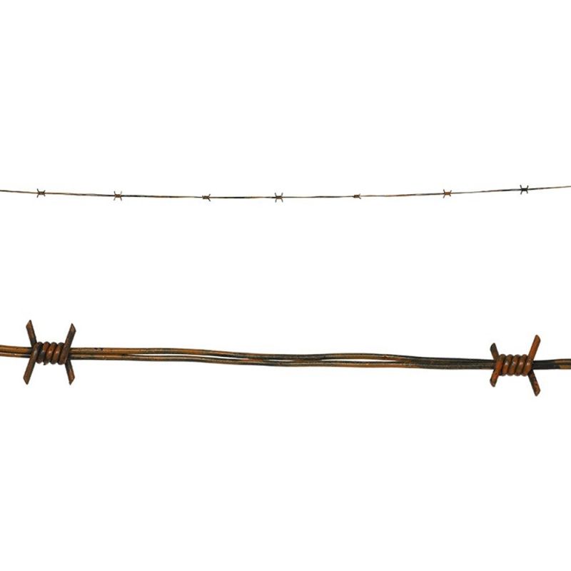 Fake barbed wire, plastic, 250 cm, brown, 1 piece | Megatek