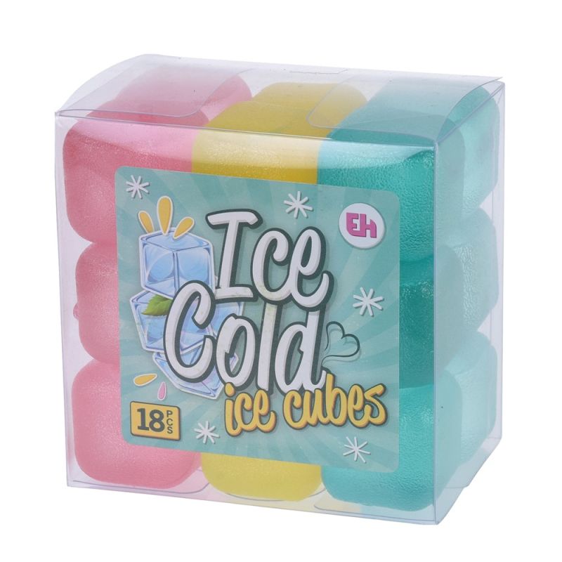 Ice cube, 18 pcs, polyethylene, assorted | Megatek