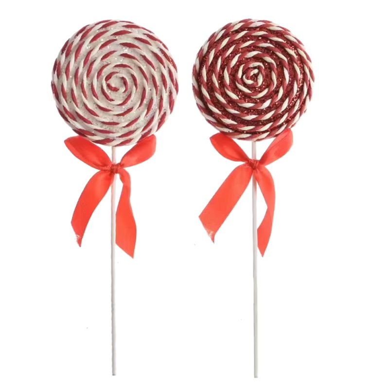 Decorative lollipop candy, sponge, different colors, 28 cm