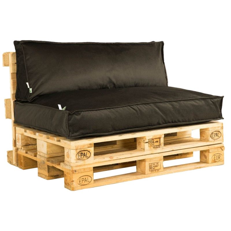 Seat pallet chair, polyester, black, 120x80 cm | Megatek