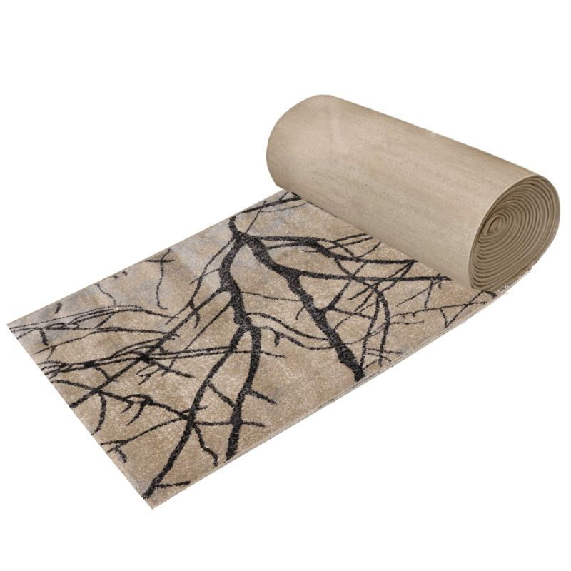 Rug Style, modern, frieze, brown/black, 80 cm | Megatek