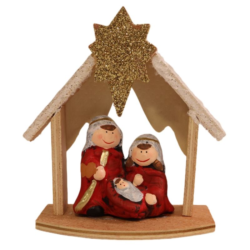 Decorative scene, polyresin, different colors, 13x6xH15 cm