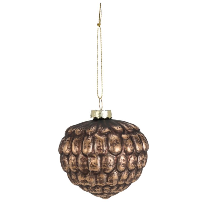 Decorative sphere, glass, cooper, Dia.8 cm | Megatek