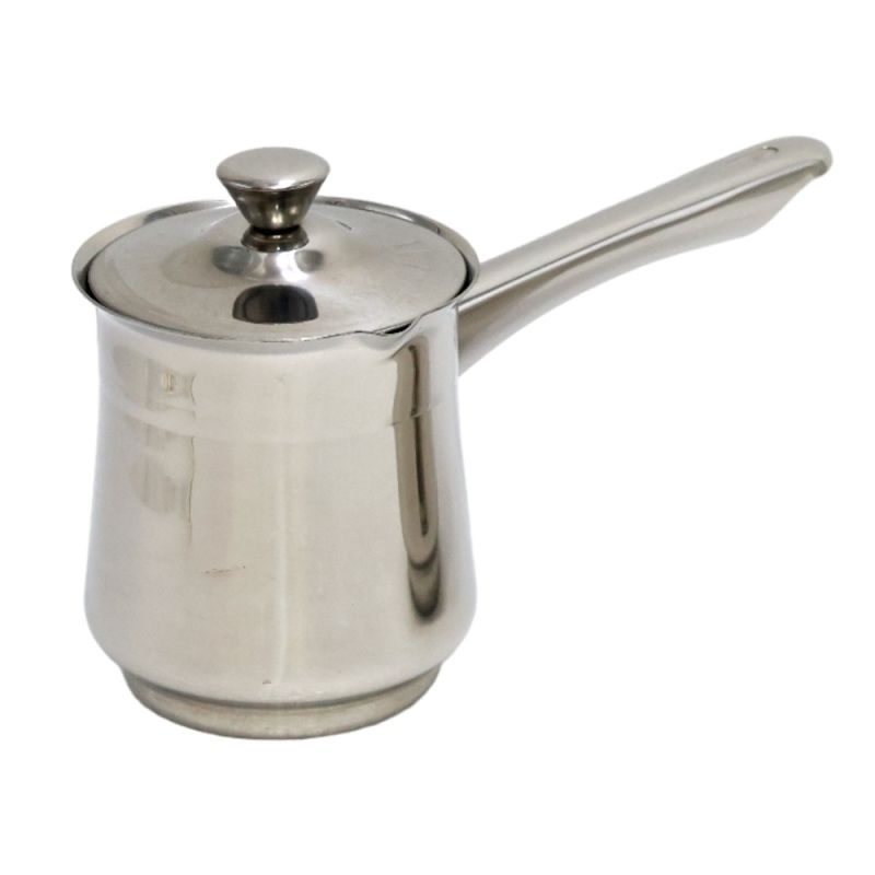 Coffee 4 pot with lid, stainless, silver, 360ml/Dia.7.5x10 c