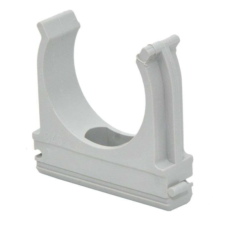 Clips fixing, Ø40mm, PVC | Megatek