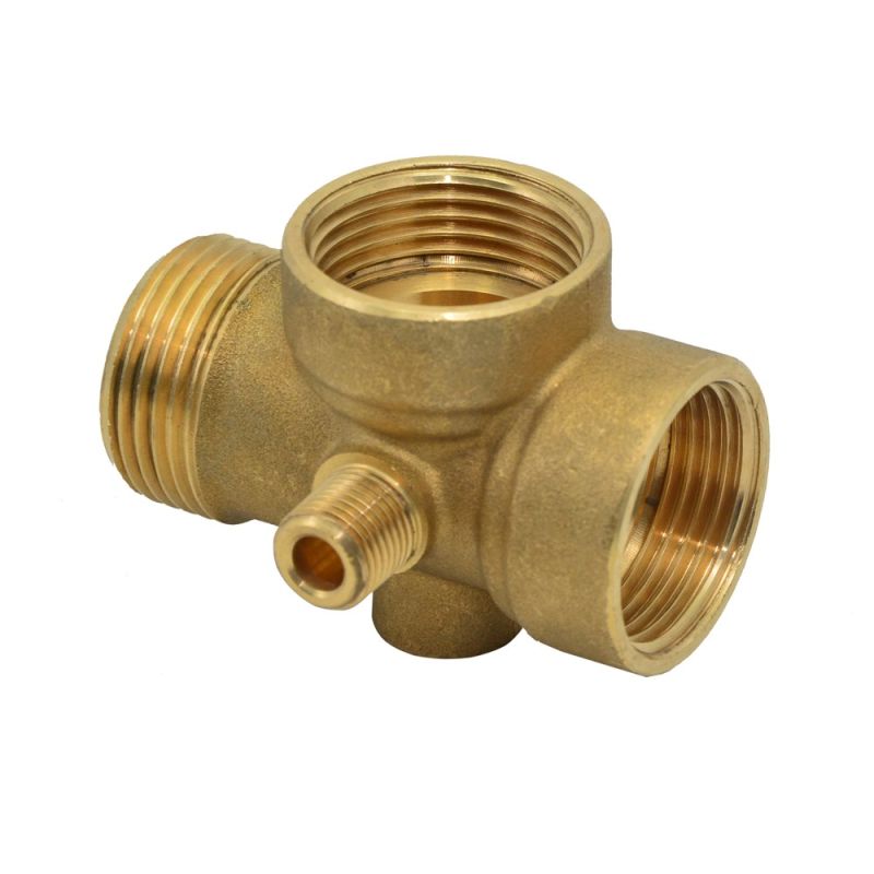 Tee, bronze, with 5 exits, | Megatek