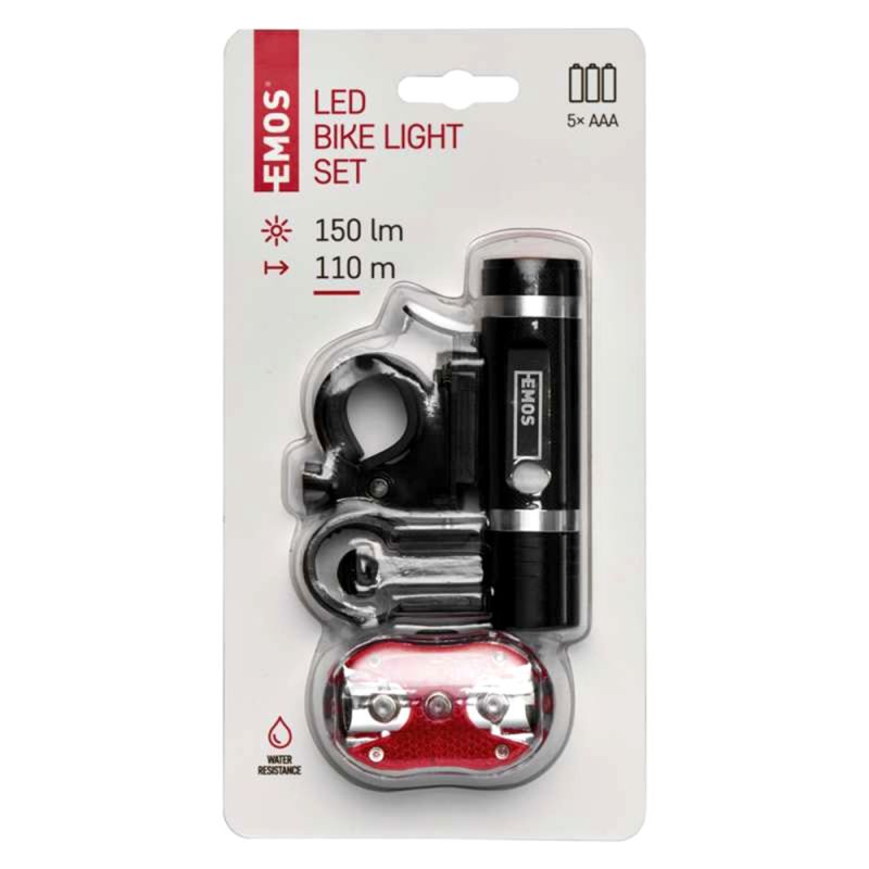 Bicycle lights, Emos, COB LED, 150 lm, 110m max, 3xAAA/2xAAA | Megatek