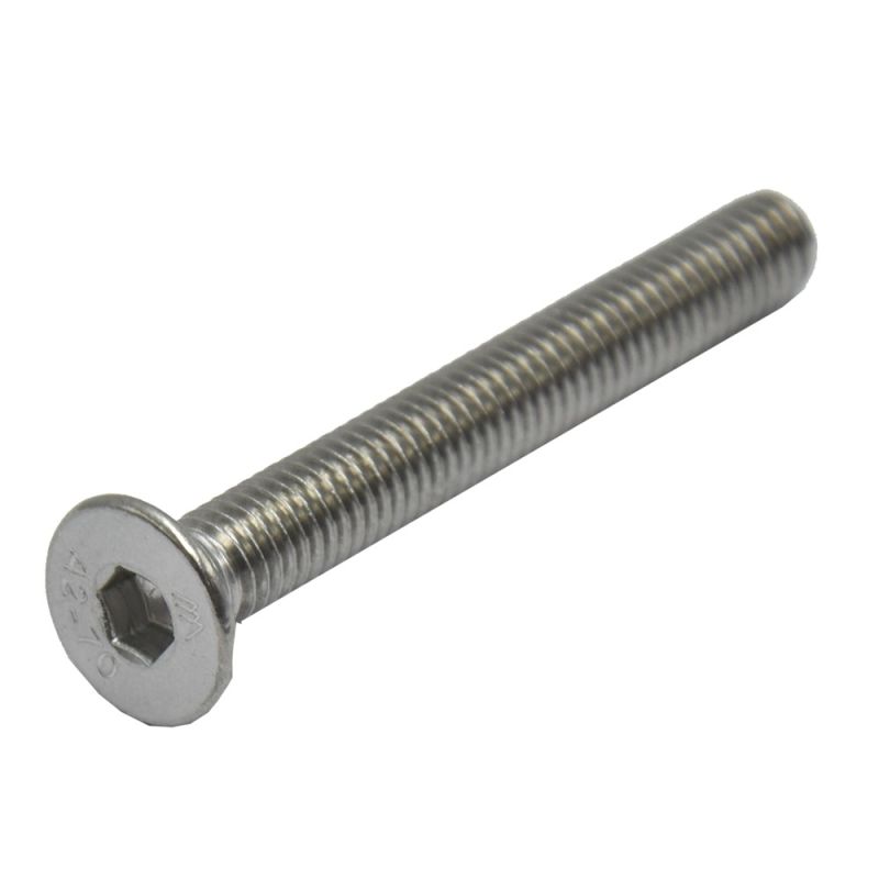 Stainless steel bolt, conical head with exagon, DIN7991 ASI3