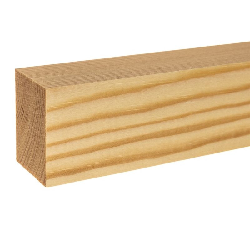 Rectangle - raw, pine 45 x 45mm x 2400mm | Megatek