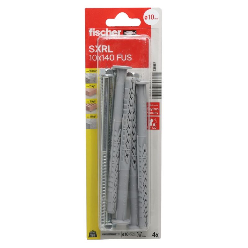 fischer Frame fixing SXRL 10 x 140 FUS zinc-plated steel | M