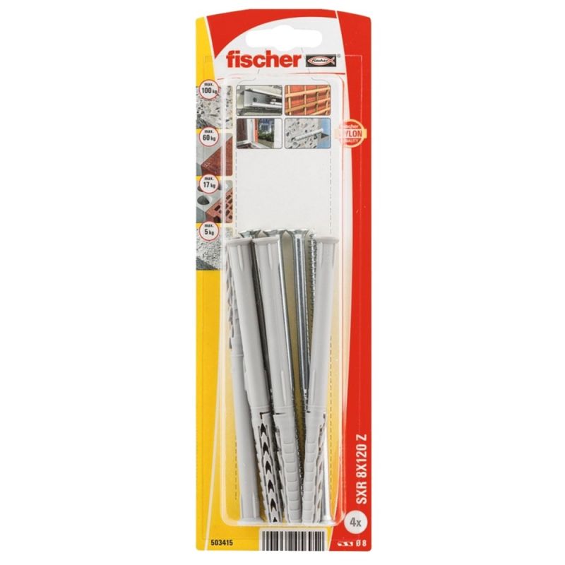 fischer Frame fixing SXR 8 x 120 Z with countersunk wood scr