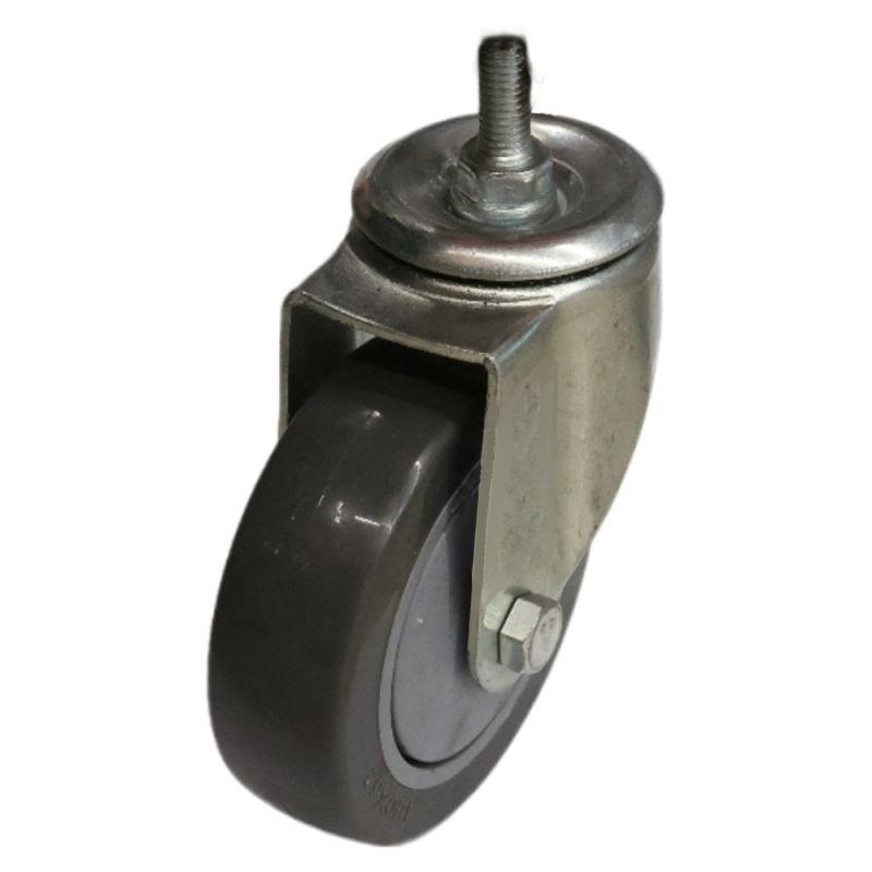 Rotary wheel, without brake, metalic/ruber, Ø 100 mm | Mega