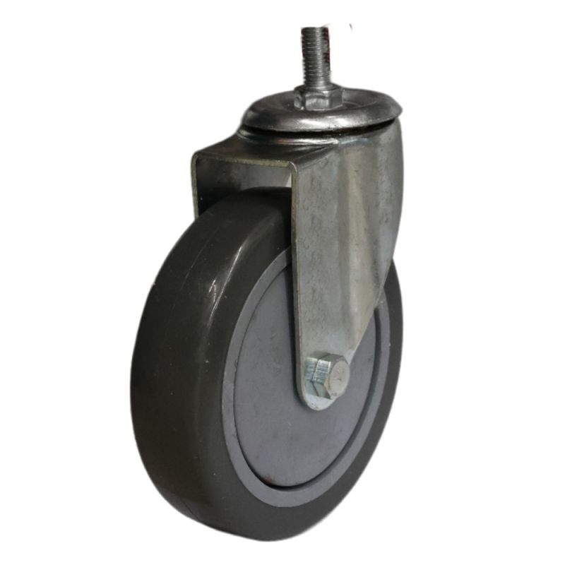 Rotary wheel, without brake, metalic/ruber, Ø 125 mm | Mega