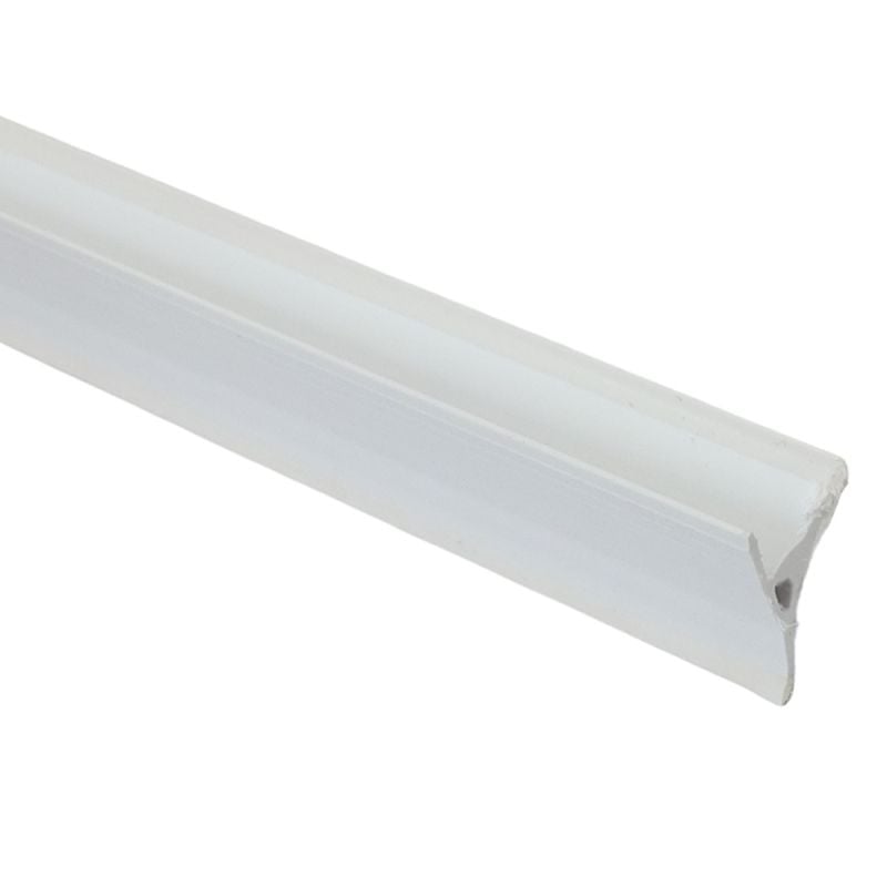 Profile L-shaped, PVC white, 15 x 2500 mm | Megatek