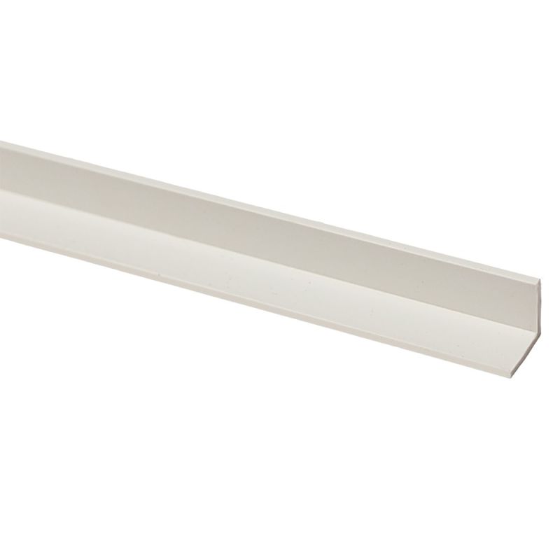 Profile L-shaped, PVC white, 10 x 10 mm , 2000 mm | Megatek