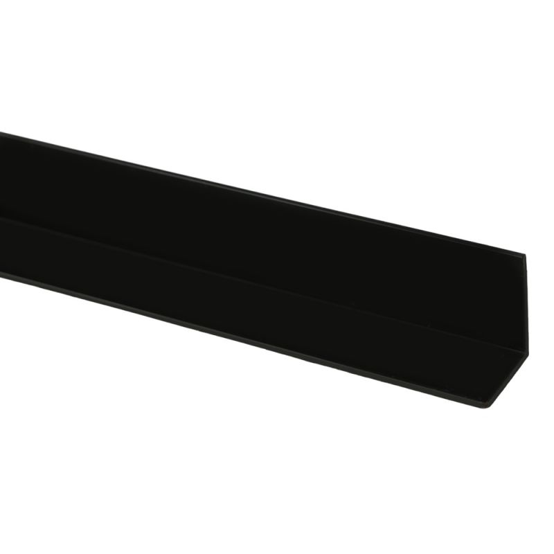 Profile L-shaped, PVC black, 25 x 20 mm , 2000 mm | Megatek