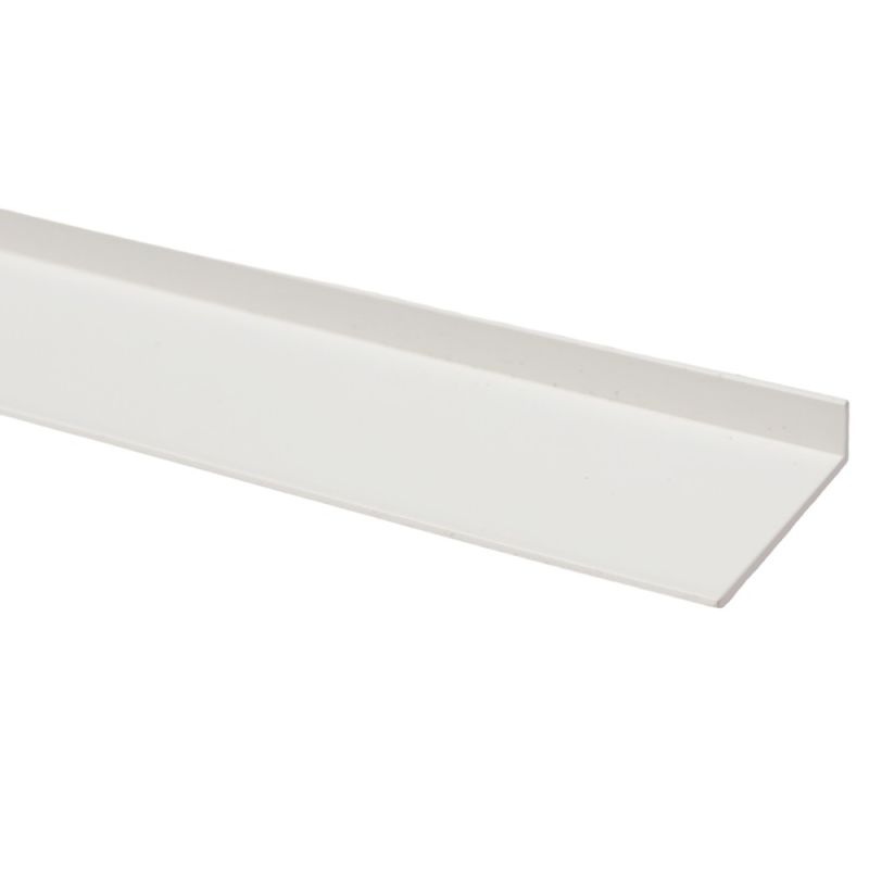 Profile L-shaped, PVC white, 40 x 10 mm , 2000 mm | Megatek