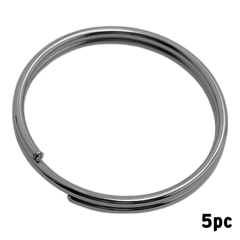 Metal rings for keys diameter 25 mm, 5 pcs | Megatek