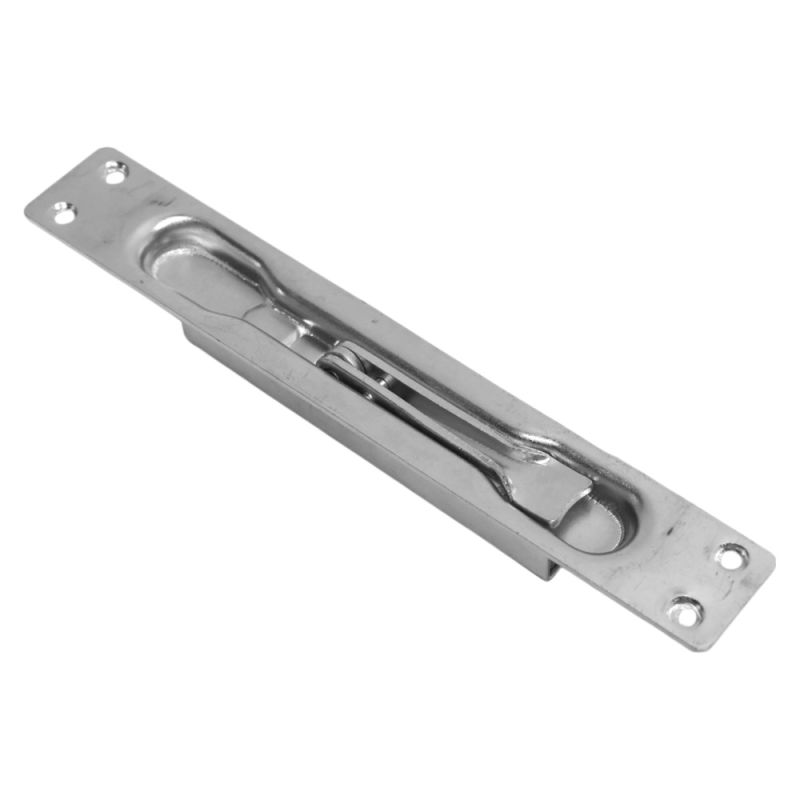 Metal end latch for doors and windows, dimensions 2.4x16 cm