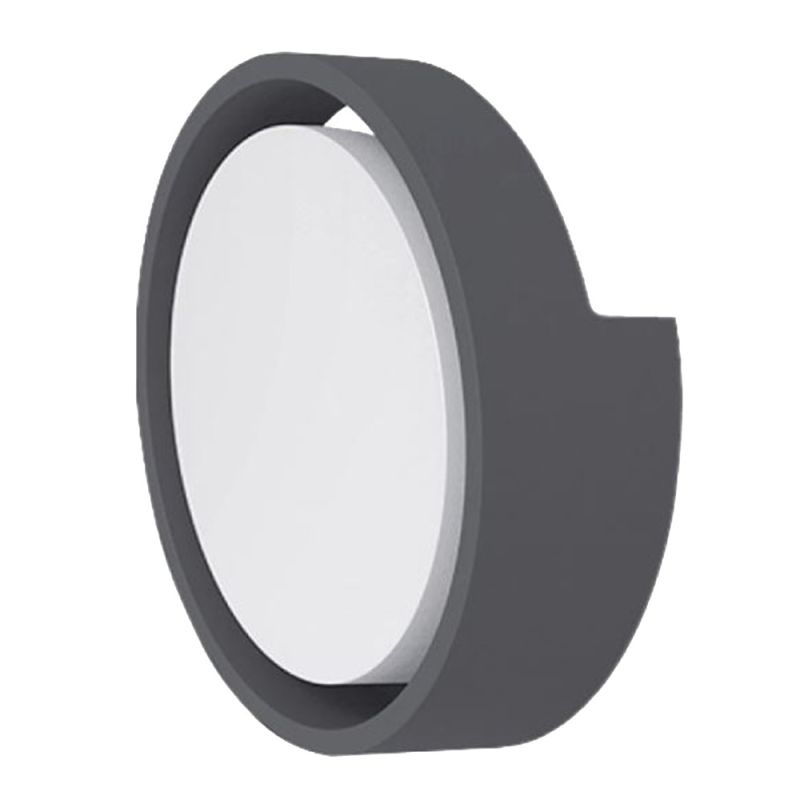 BRY-WALLS-D-RND-GRY-12W-6500K-IP65-WALL LIGHT | Megatek